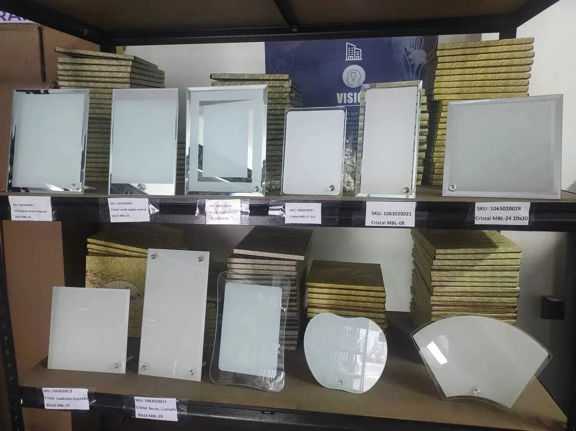 Cristal borde biselado 30x16 MBL-29 Sublimable – TIMG Peru